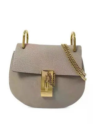 Chloé Drew Shoulder Bag - Grey