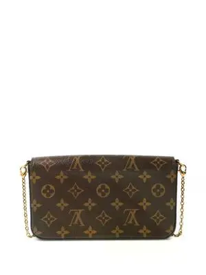 LOUIS VUITTON Félicie Monogram Shoulder Bag - Brown