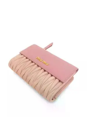Miu Miu Matelassé Leather Wallet