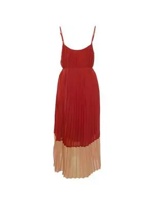 Zimmermann Color-block Pleated Midi Dress