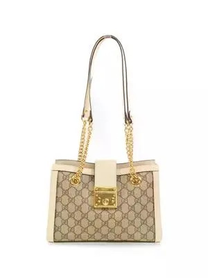 Gucci Gg Padlock Shoulder Bag - Neutrals