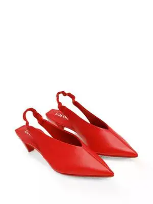Loewe Pointed-toe Slingback Pumps