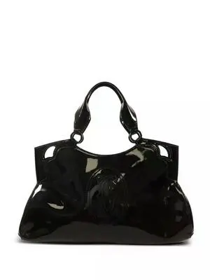 Cartier Logo Patent-leather Tote Bag - Black
