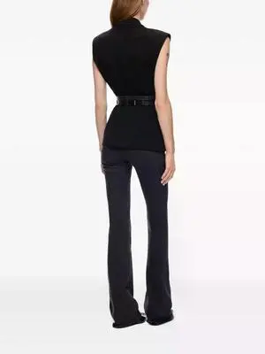 Pinko Sleeveless Single-breasted Waistcoat - Black
