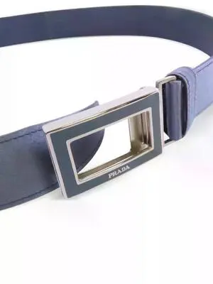 Prada Logo Plaque Belt