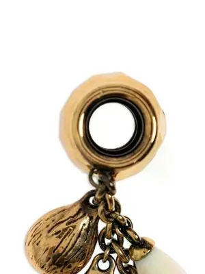 Chloé Charm Embellished Brass Bracelet