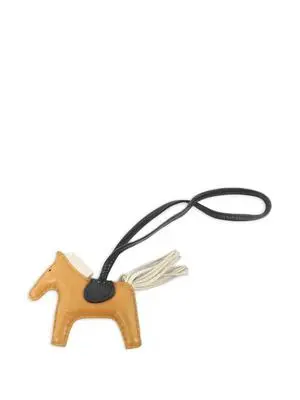 Hermès Rodeo Horse Charm In Agneau Milo Veau Swift Leather - Neutrals