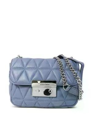 Michael Kors Quilted Leather Shoulder Bag - Blue