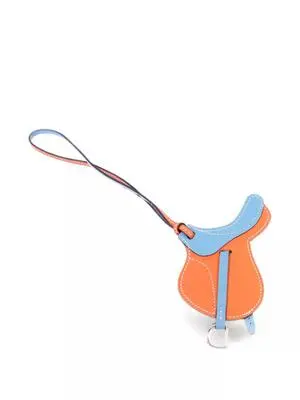 Hermès Paddock Saddle Bag Charm - Orange