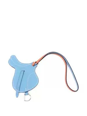 Hermès Paddock Saddle Bag Charm - Orange