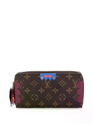 LOUIS VUITTON Zippy Wallet Limited Edition Totem Monogram Canvas - Brown