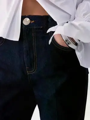 Liu Jo Straight Jeans With Fabric Details