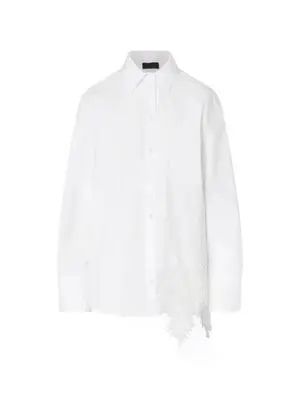 Liu Jo Poplin Shirt With Lace - White