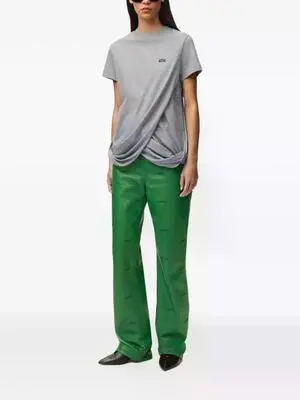 Loewe Anagram Embroidered Draped T-shirt - Grey