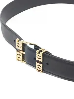 Carolina Herrera Ch Logo Leather Belt