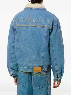 MARANT Jackson Embroidered Denim Jacket - Blue