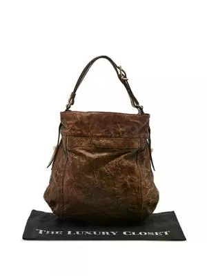 Givenchy Distressed Leather Shoulder Bag