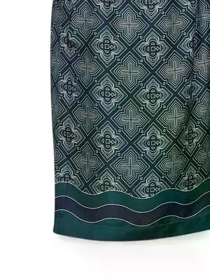 Casablanca Radiating Monogram Silk Shorts