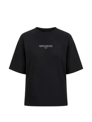 Off-White Logo-print Boxy T-shirt - Black
