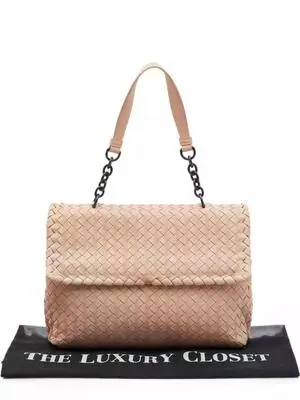Bottega Veneta Olimpia Intrecciato Shoulder Bag - Orange