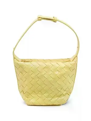 Bottega Veneta Wallace Intrecciato Mini Shoulder Bag - Yellow