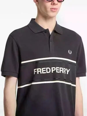 Fred Perry Graphic-print Polo Shirt