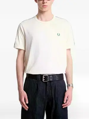Fred Perry Logo-tape Ringer T-shirt - Neutrals