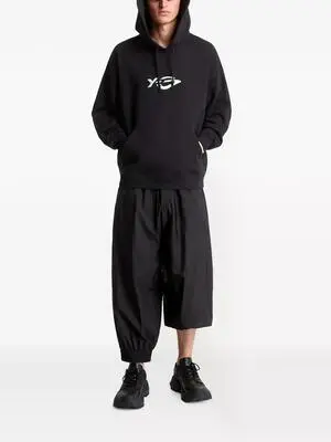 Y3 Liquid Logo-print Hoodie