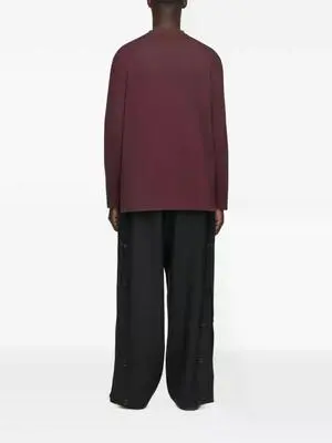 Y3 Long Sleeve Logo T-shirt - Brown
