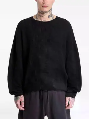Fear Of God Waffle-knit Sweater - Black