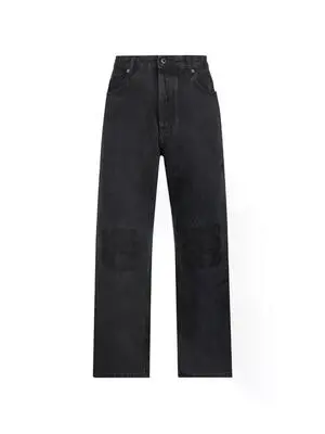 Loewe Anagram-embroidered Jeans - Black