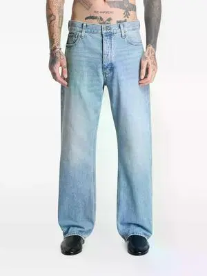Fear Of God Whiskering-effect Straight-leg Jeans - Blue