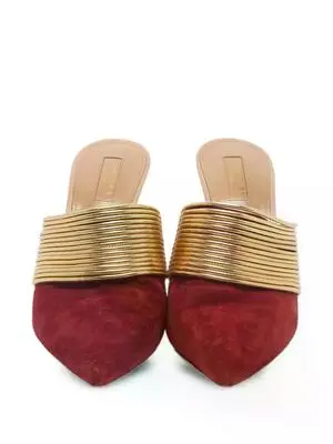 AQUAZZURA Rendez Vous Leather Mules