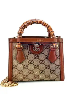 Gucci Diana Mini Tote Bag - Brown