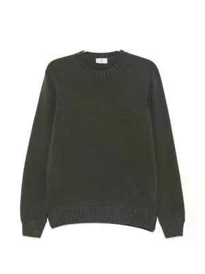 MAGAZZINO RICAMBI Ribbed-knit Crew-neck Sweater - Green
