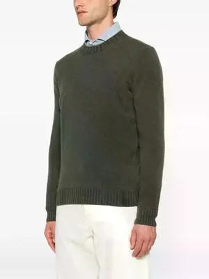 MAGAZZINO RICAMBI Ribbed-knit Crew-neck Sweater