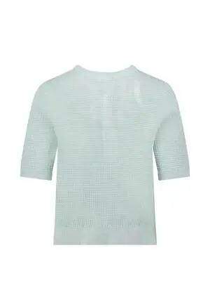 BETTY BARCLAY Waffle-knit Short-sleeve Top
