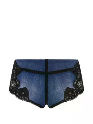 Dsquared2 Lace Insert Denim Shorts