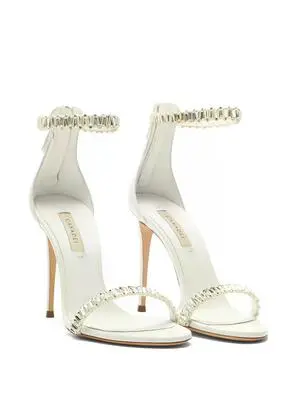 Casadei Embellished Stiletto Sandals - White