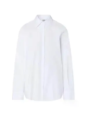 Liu Jo Long-sleeved Poplin Shirt With "je T'aime" Embroidery