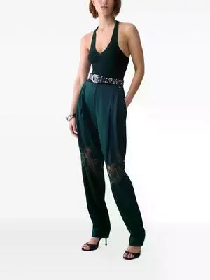 Liu Jo Satin Trousers With Lace Details