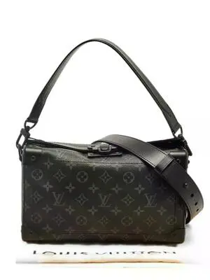 LOUIS VUITTON Monogram Eclipse Soul Trunk Shoulder Bag - Black