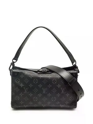 LOUIS VUITTON Monogram Eclipse Soul Trunk Shoulder Bag - Black