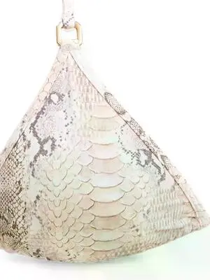 Melissa Odabash Snake-effect Halterneck Bikini Top