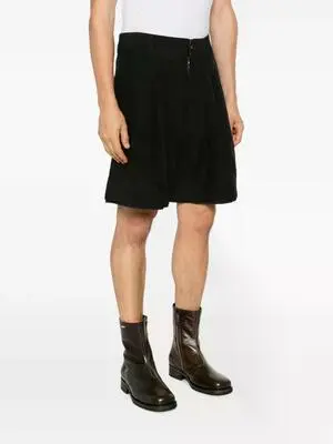 ZIGGY CHEN Pleated-detail Belt-loops Shorts