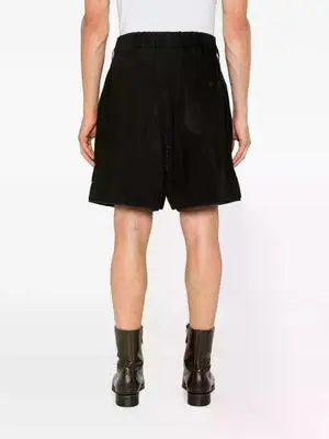 ZIGGY CHEN Pleated-detail Belt-loops Shorts