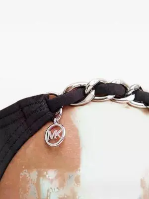 Michael Kors Chain-link Logo-charm Bikini Bottoms