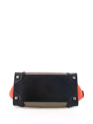 Celine Tricolor Luggage Bag Leather Micro Tote Bag