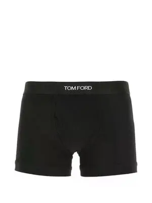 TOM FORD Logo-waistband Boxer Shorts - Black