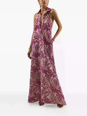 TALLER MARMO Barbara Tropical Print Maxi Dress